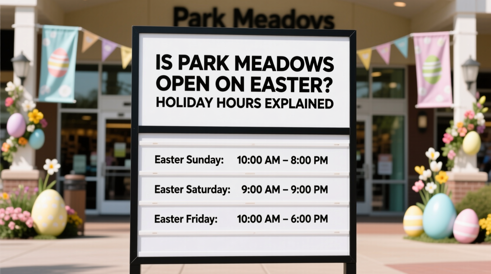 Is Park Meadows Open on Easter? Holiday Hours Explained