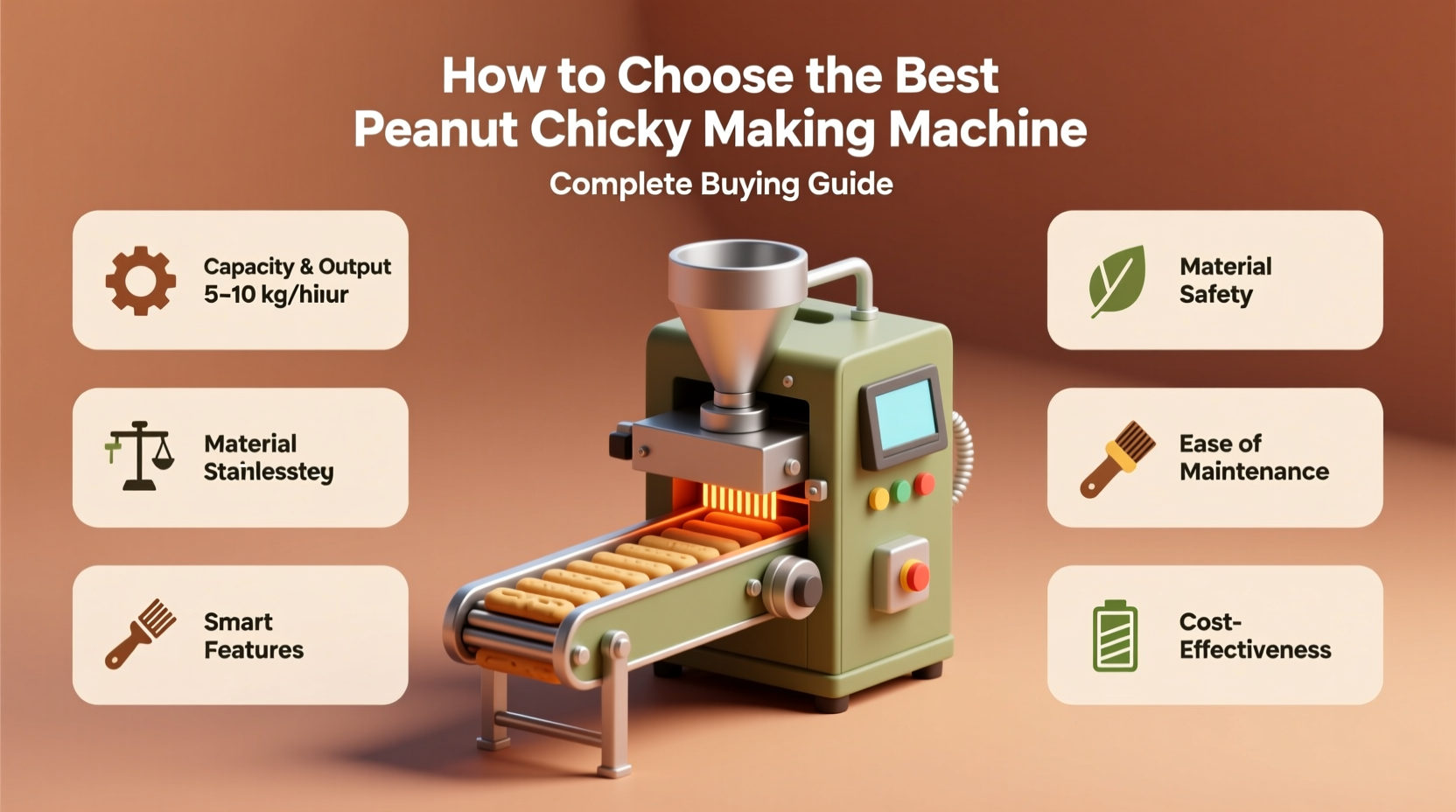 How to Choose a Fully Automatic Peanut Chikki Making Machine