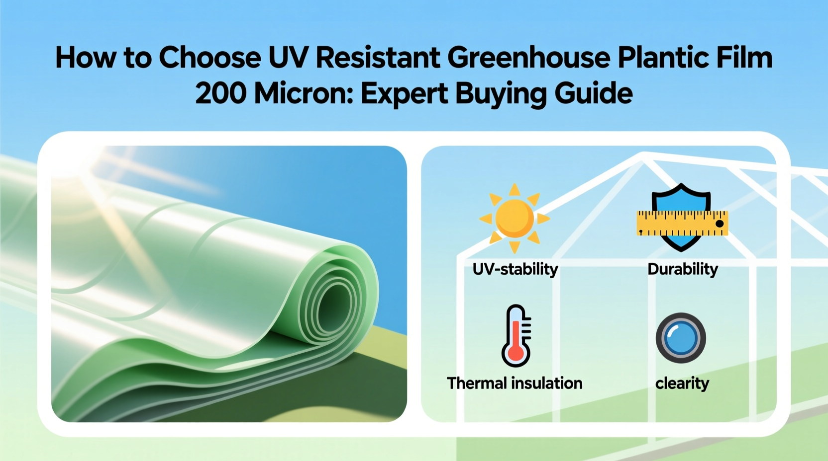 How to Choose UV Resistant Greenhouse Plastic Film 200 Micron: Expert ...