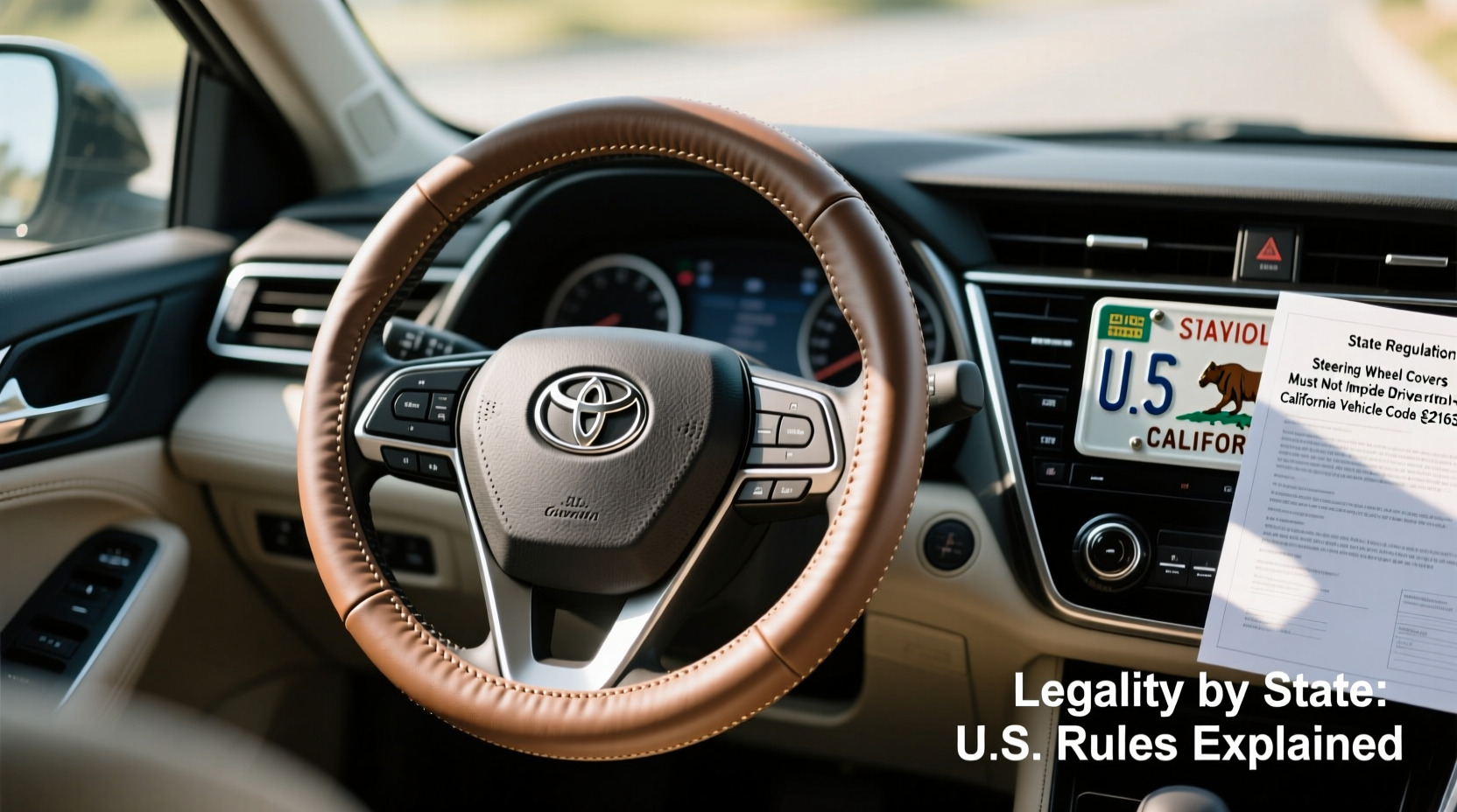 Camry Steering Wheel Cover Legality: U.S. State Rules Explained