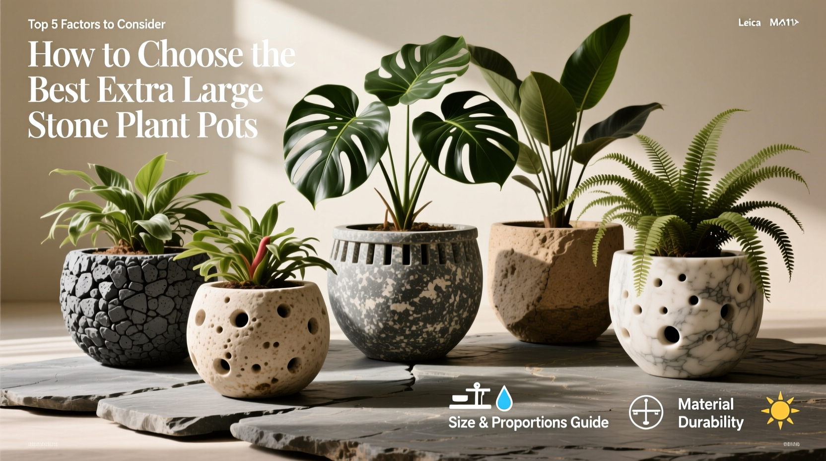 How to Choose Extra Large Stone Plant Pots: A Complete Buyer's Guide