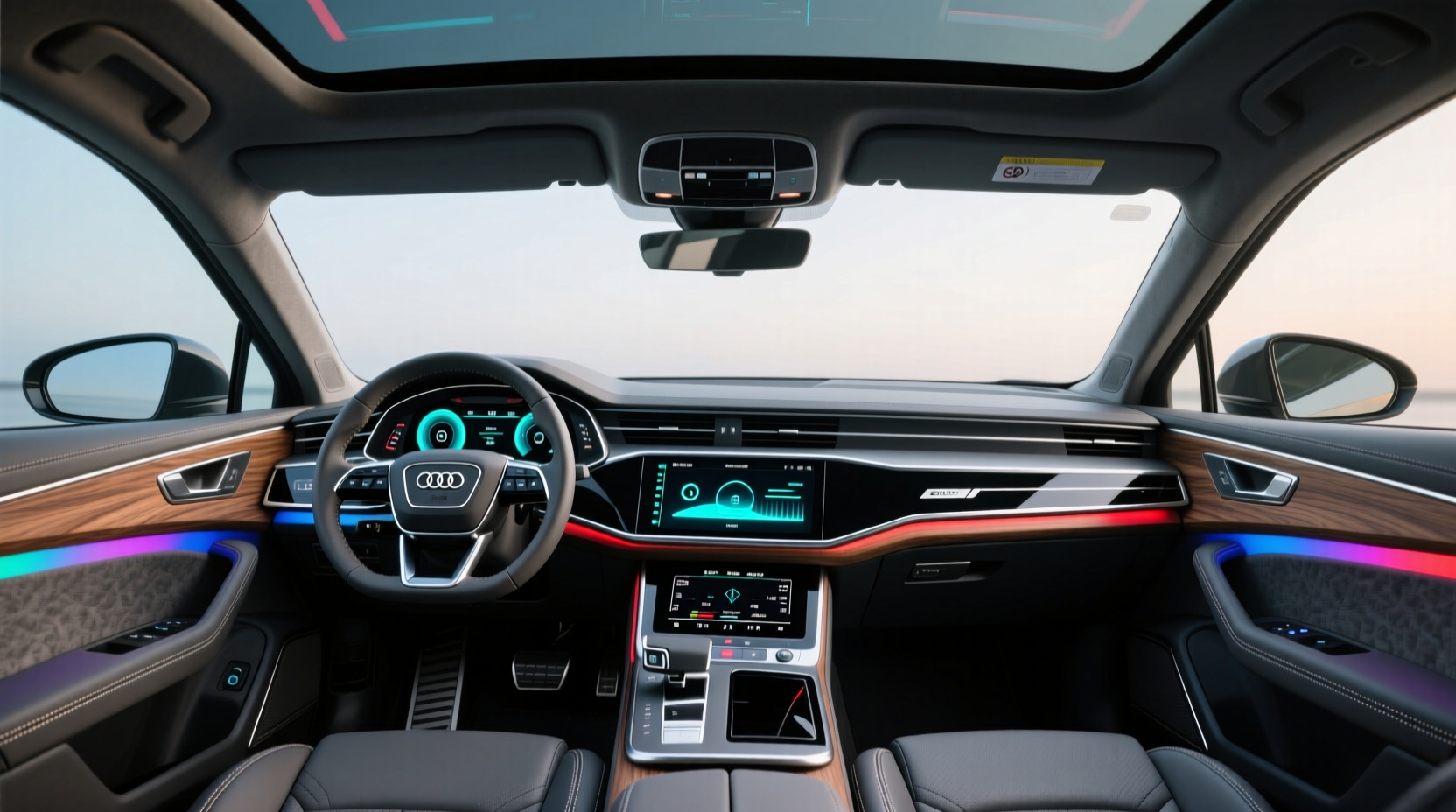 2026 Audi Q8 Interior Changes: OLED Cluster, Ambient Lighting & Materials