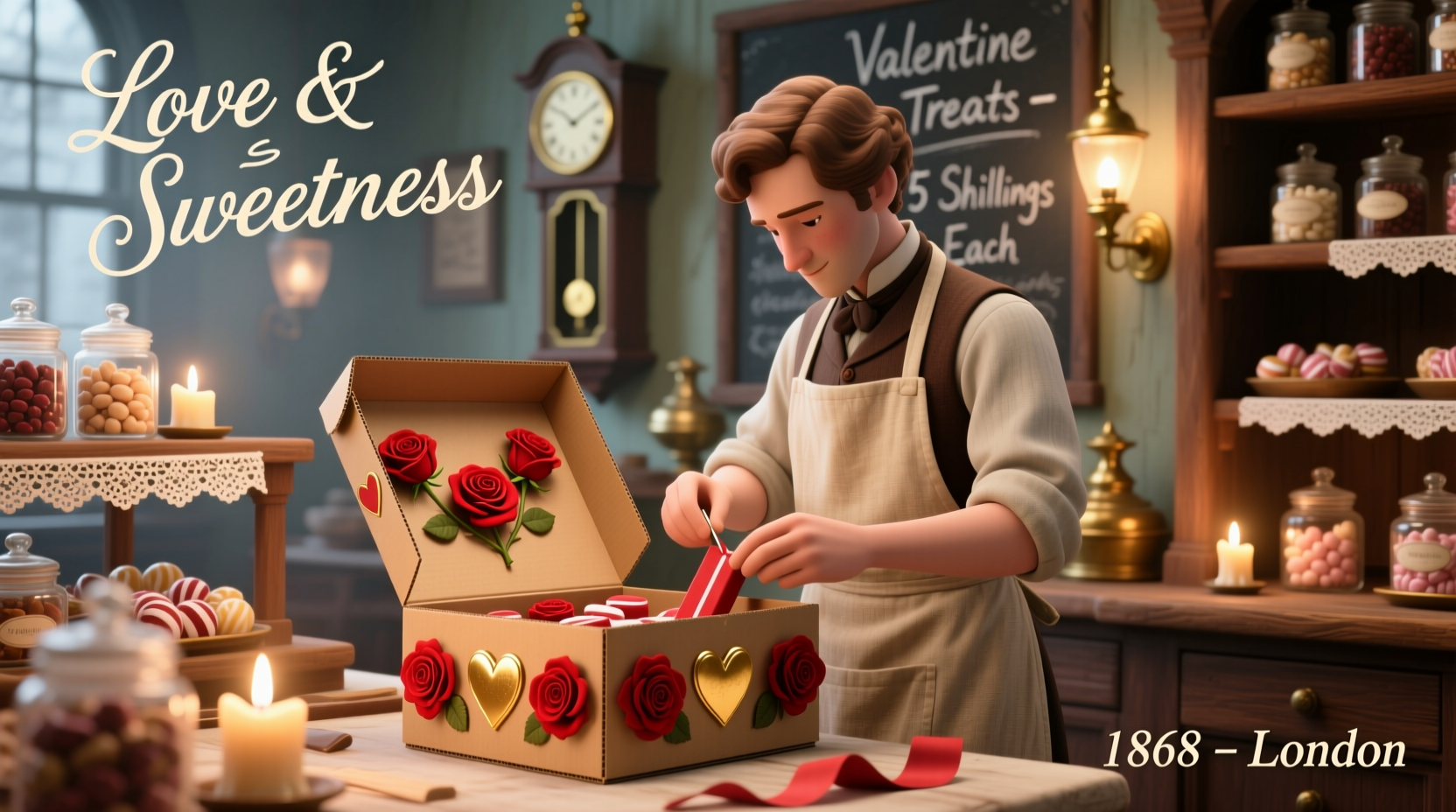 Who Invented the First Valentine's Day Candy Box and When