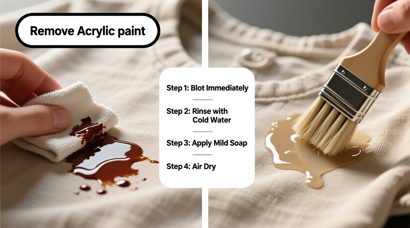 Effective Techniques To Remove Acrylic Paint From Clothes Without ...