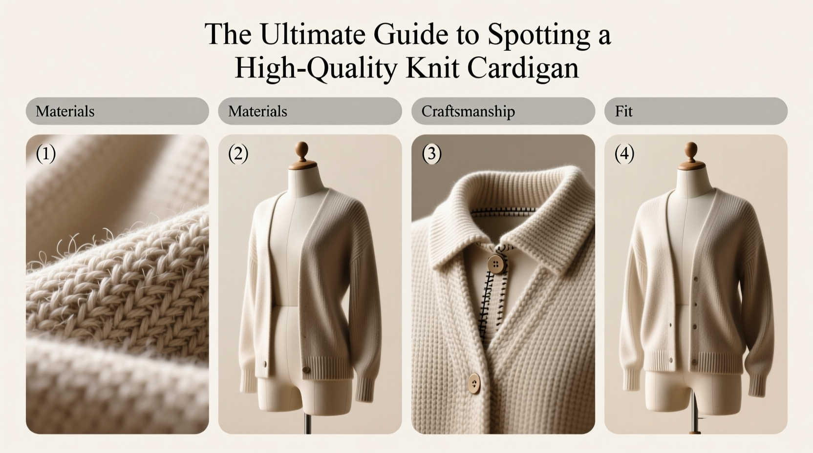 The Ultimate Guide To Spotting A High Quality Knit Cardigan Materials ...