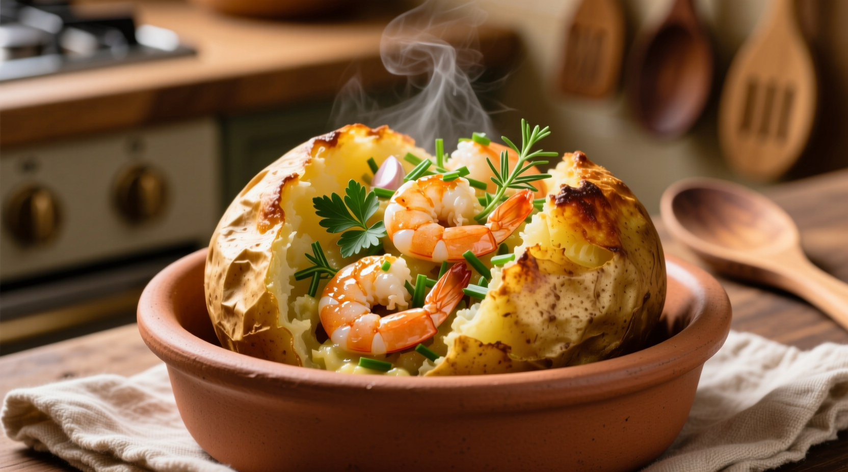 Pomme de terre au four aux crevettes : guide complet