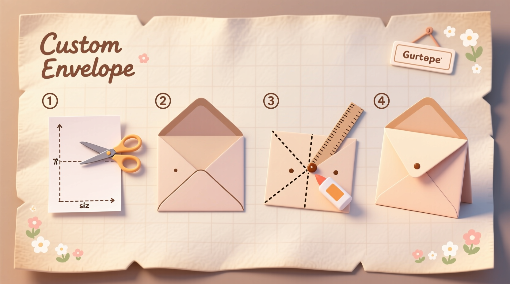 Step By Step Guide To Crafting Custom Paper Envelopes With Simple Materials