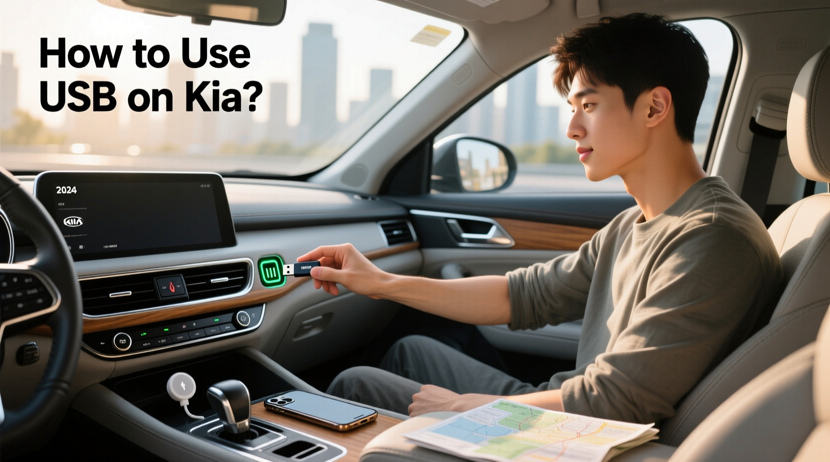 How to choose kia usb interface,How to use USB on Kia?