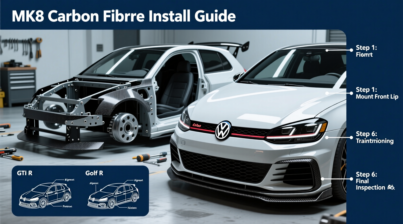 MK8 Carbon Fiber Install Guide: Step-by-Step for GTI & Golf R
