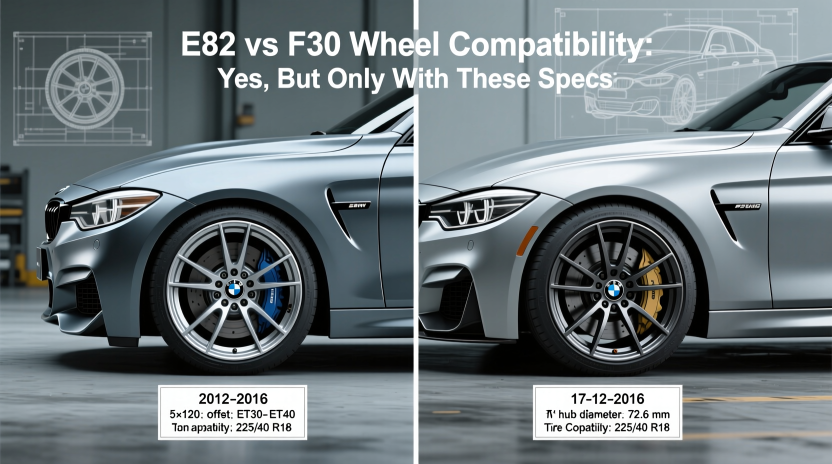 E82 vs F30 Wheel Compatibility: Yes, But Only With These Specs