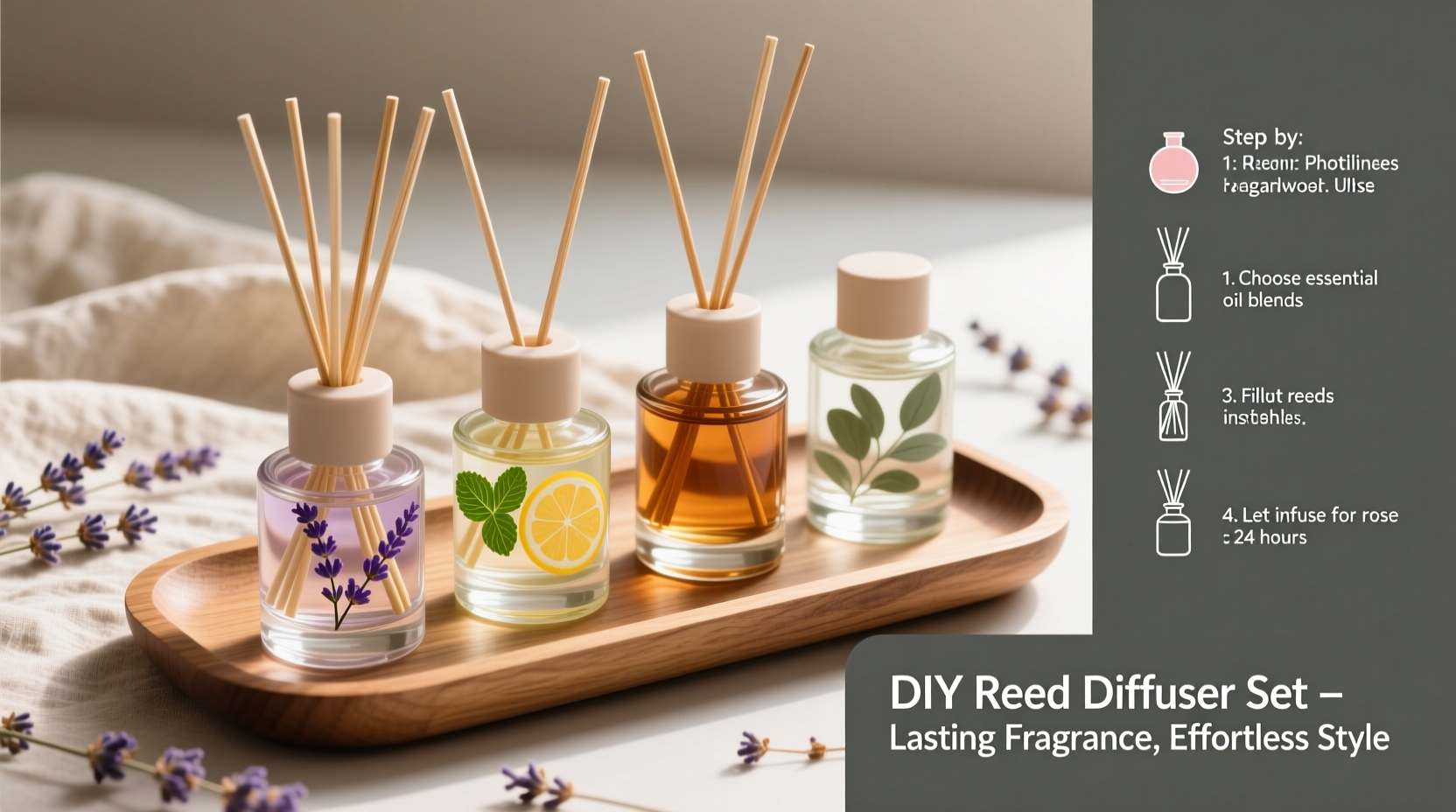 Create Your Own Custom Diy Reed Diffuser Set Step By Step Guide For ...