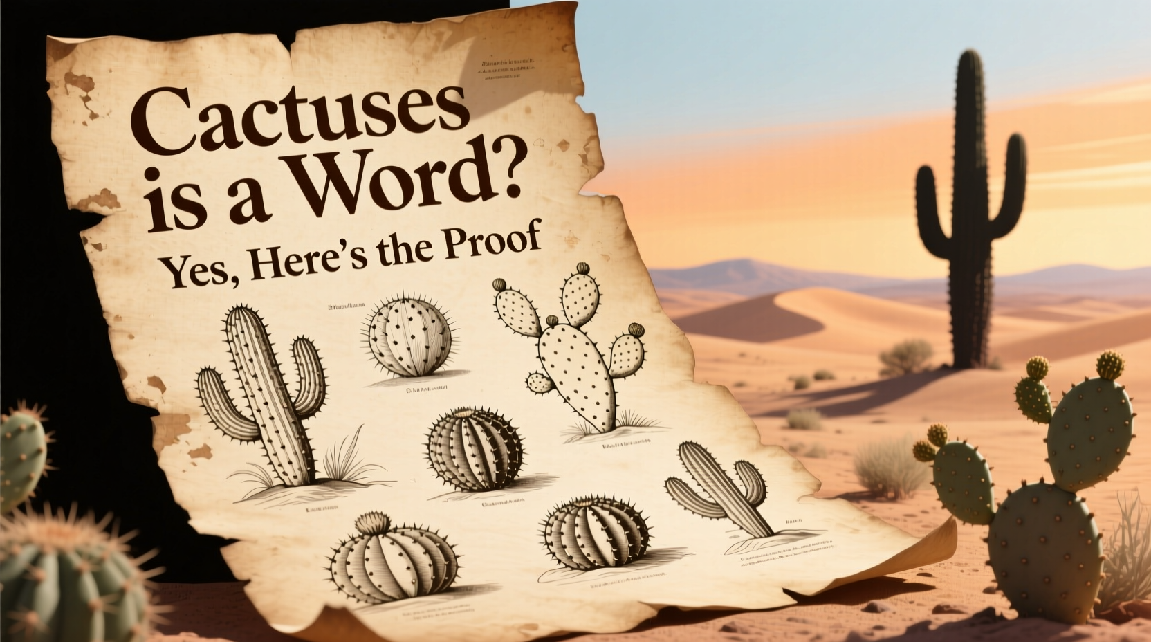 Is Cactuses a Word? Yes, Here's the Proof