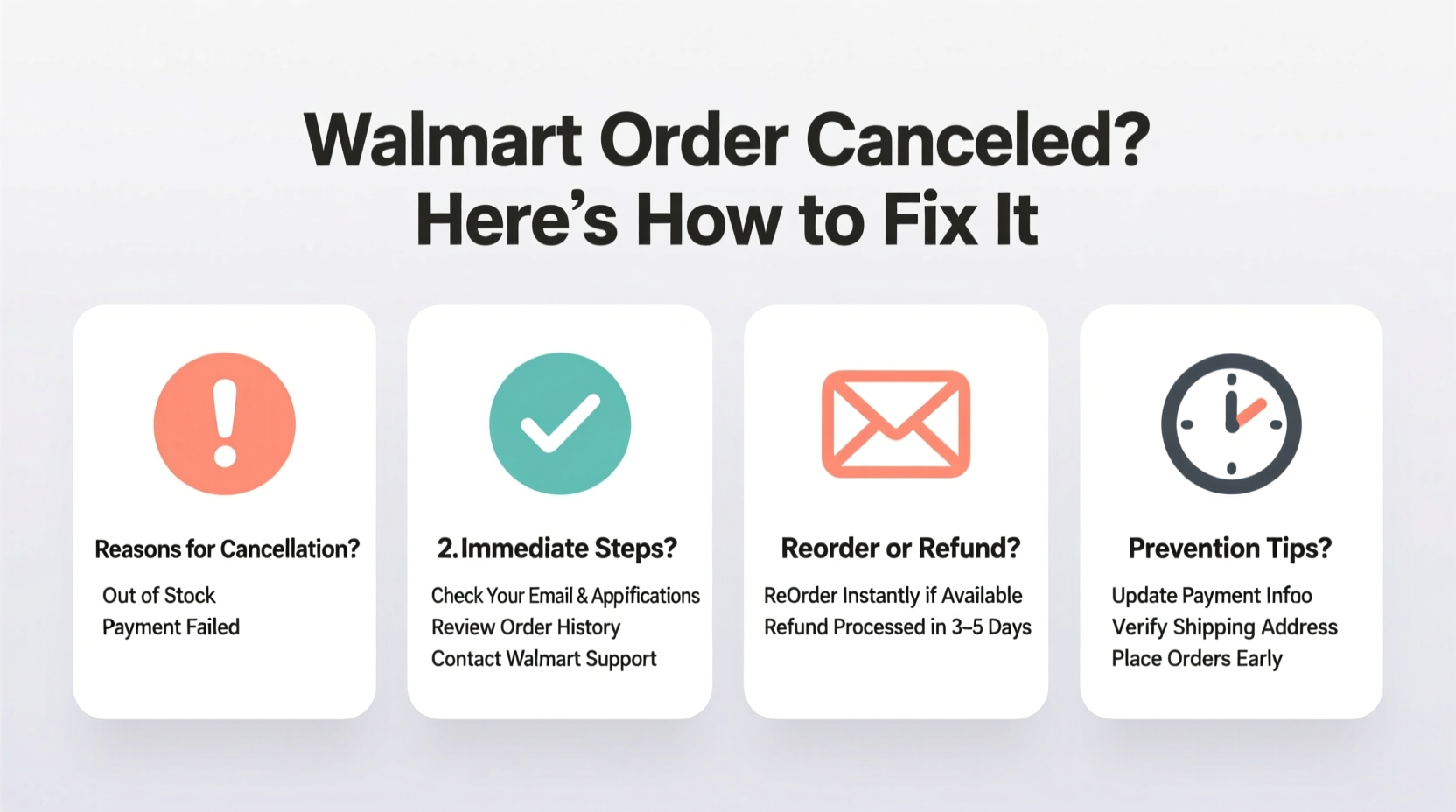 Walmart Order Canceled Reasons How To Handle It