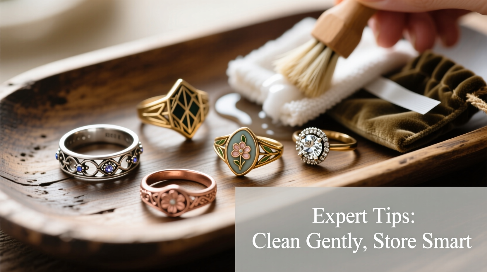 Expert Tips For Safely Cleaning And Caring For Vintage Inspired Rings ...