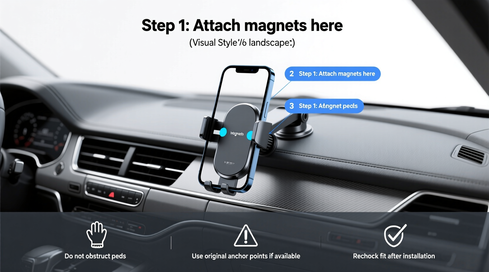 How to Choose Where to Attach the Magnets for Phone Car Mount