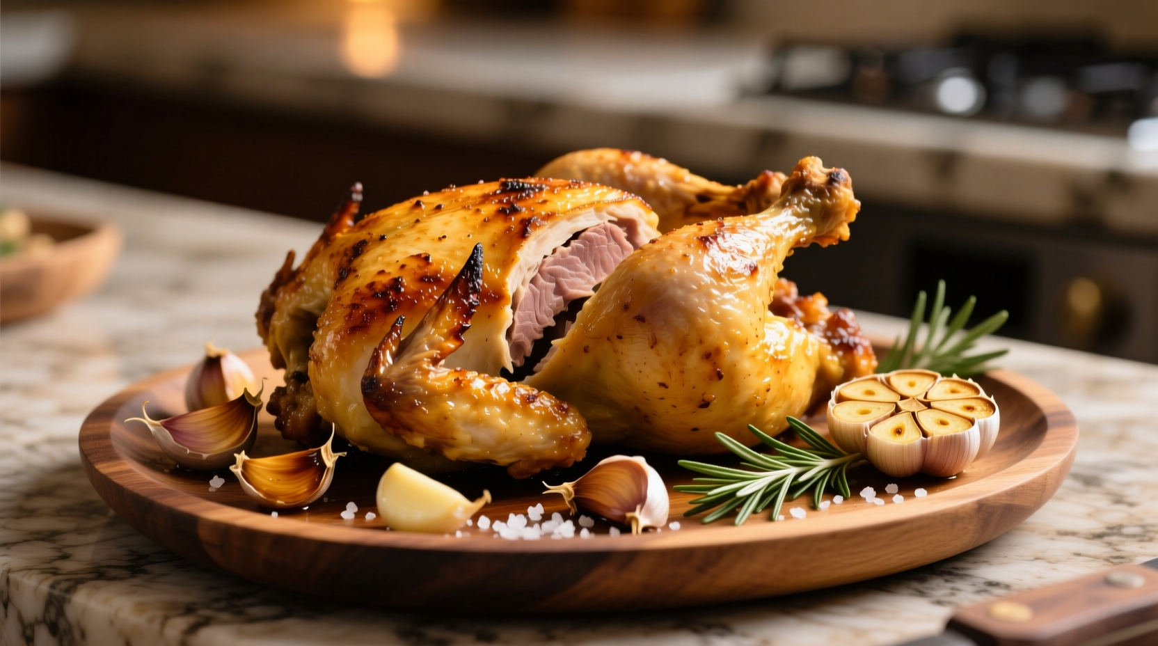 Garlic Roasted Chicken: Crispy Skin, Juicy Meat Every Time