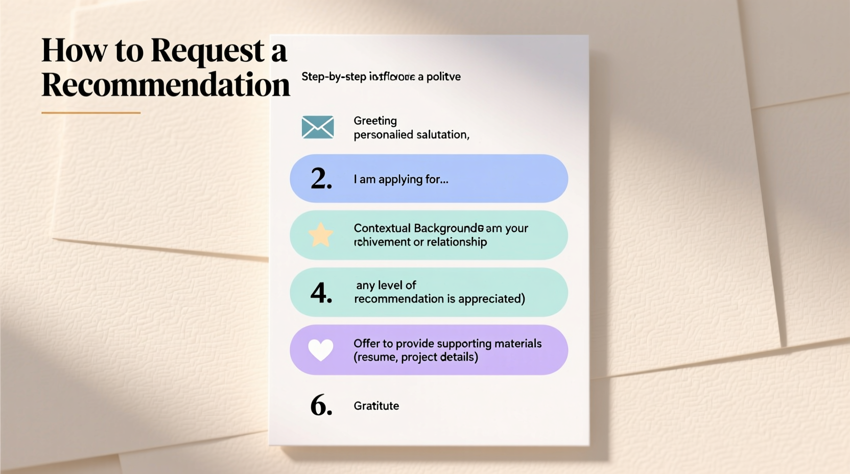 Crafting A Polite And Effective Letter Requesting A Recommendation Step ...