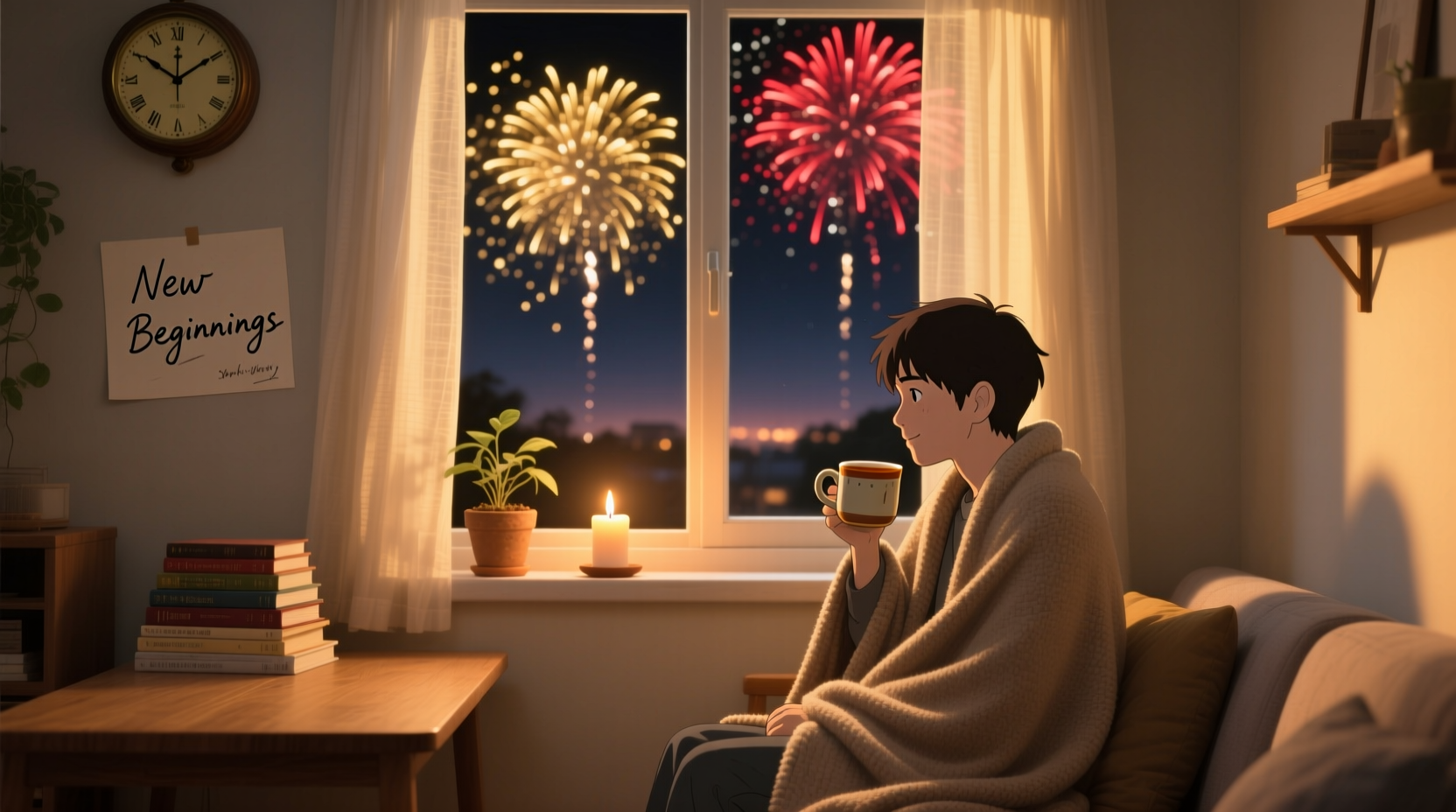 How to Celebrate the New Year Alone with Meaning and Joy