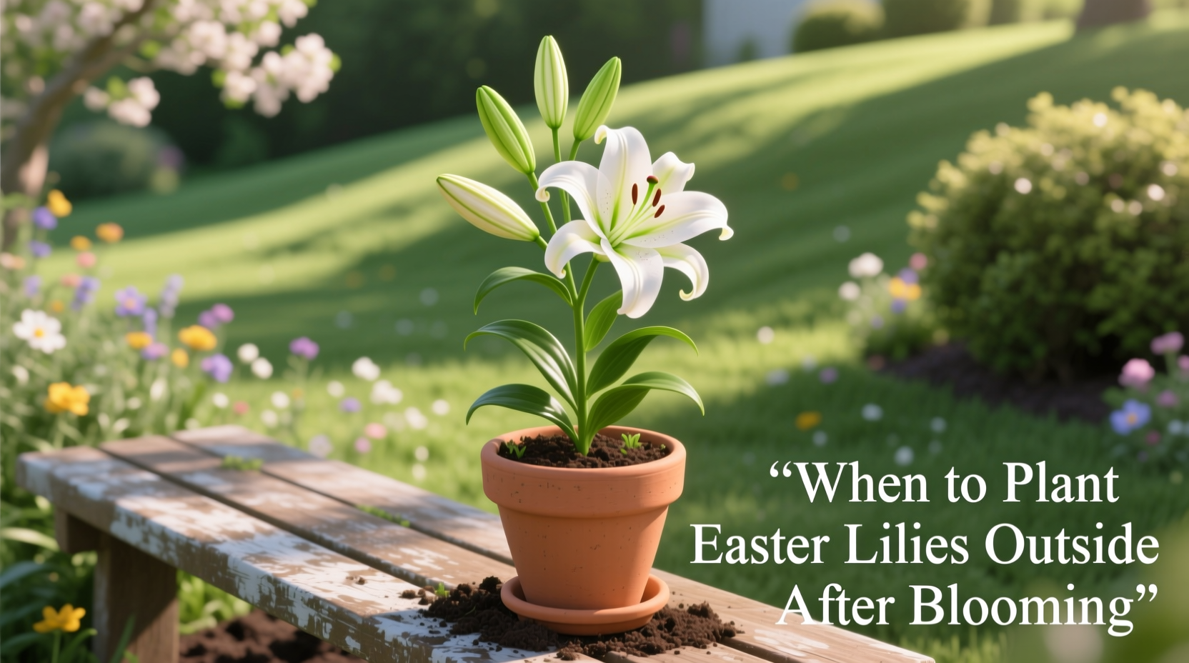 When to Plant Easter Lilies Outside After Blooming