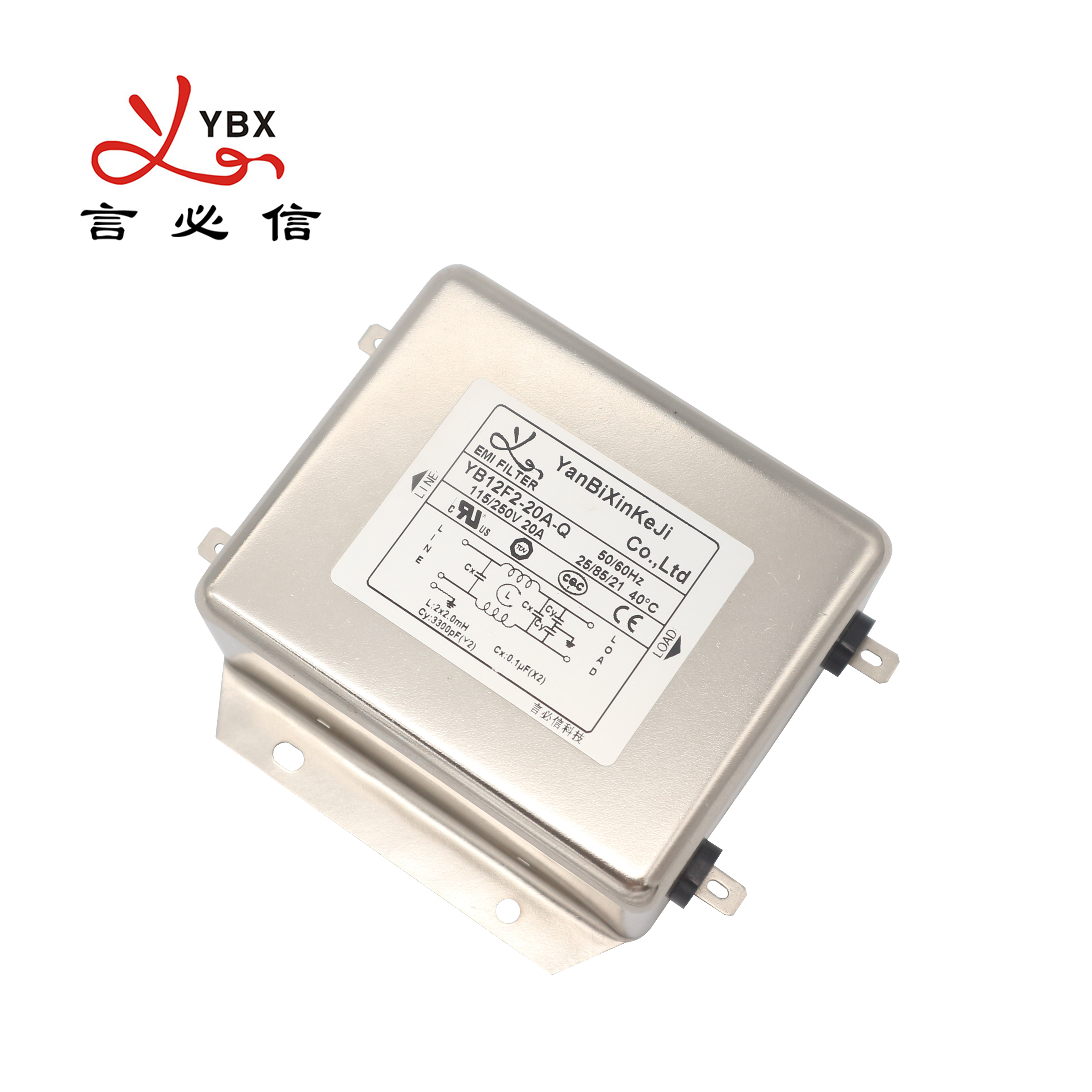 Yanbixin AC power filter three-phase four-wire 40A 50A 100A 150A 200A ...