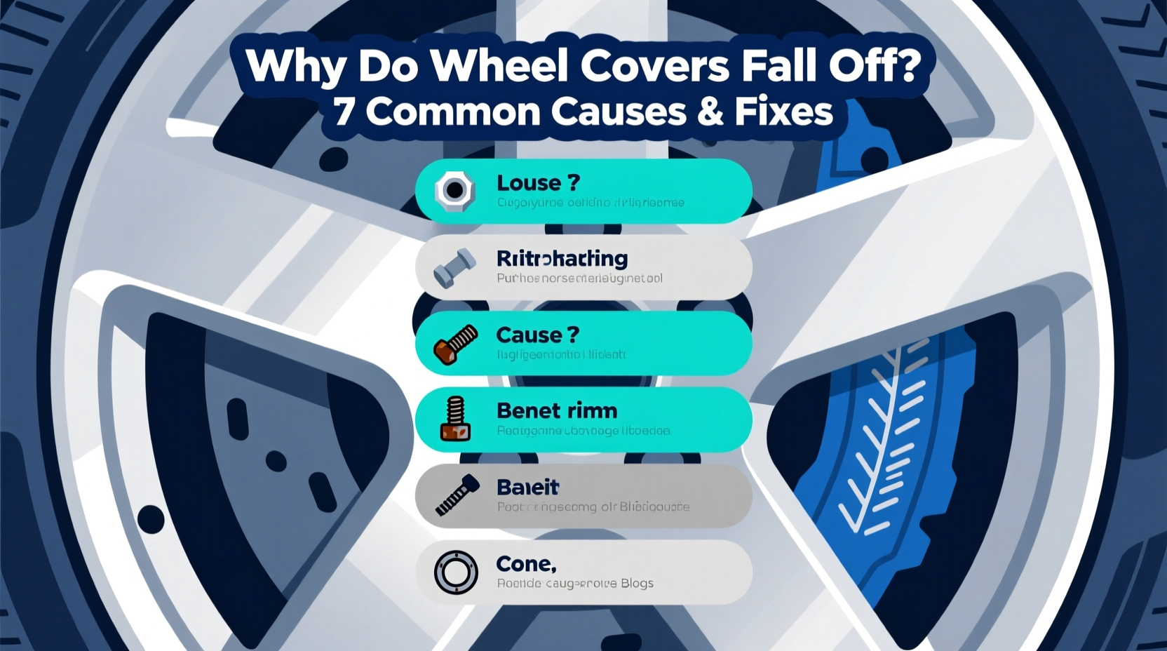 Why Do Wheel Covers Fall Off? 7 Common Causes & Fixes