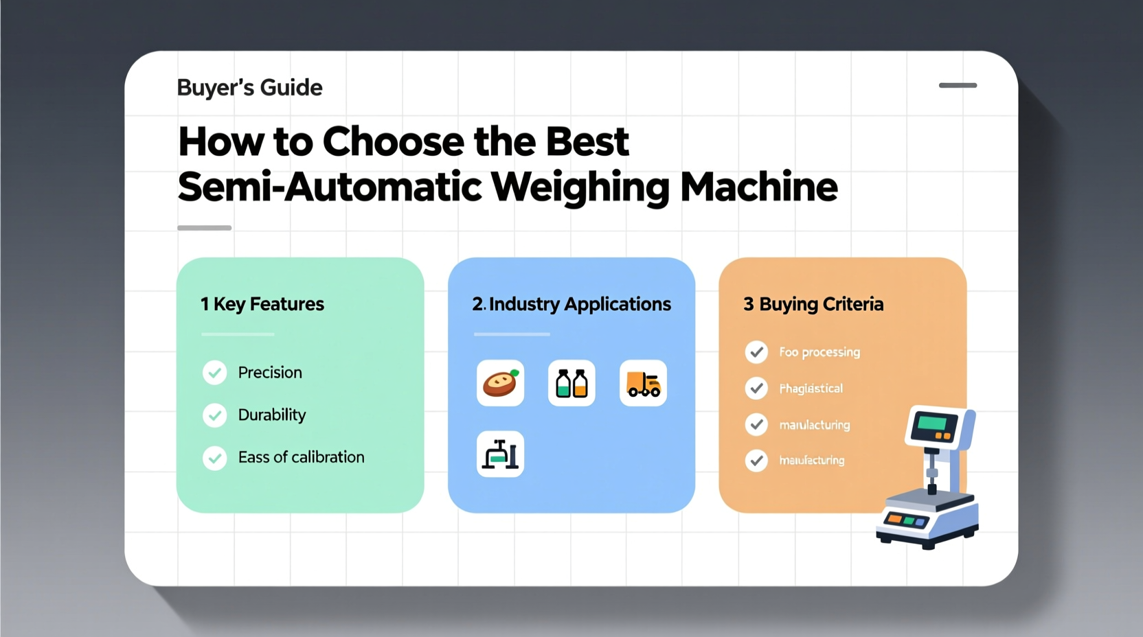 How to Choose the Best Semi Automatic Weighing Machine: A Complete Buyer's Guide