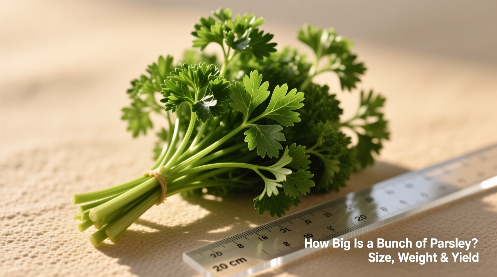 How Big Is a Bunch of Parsley? Size, Weight & Yield