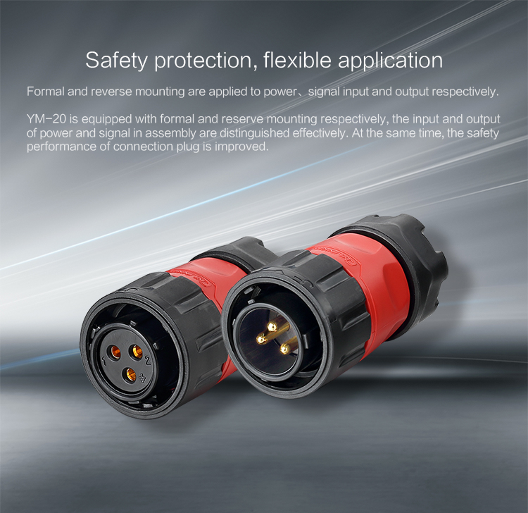 CNLINKO Electrical Connector PBT Gf15 12 pin Aviation Connector for ...