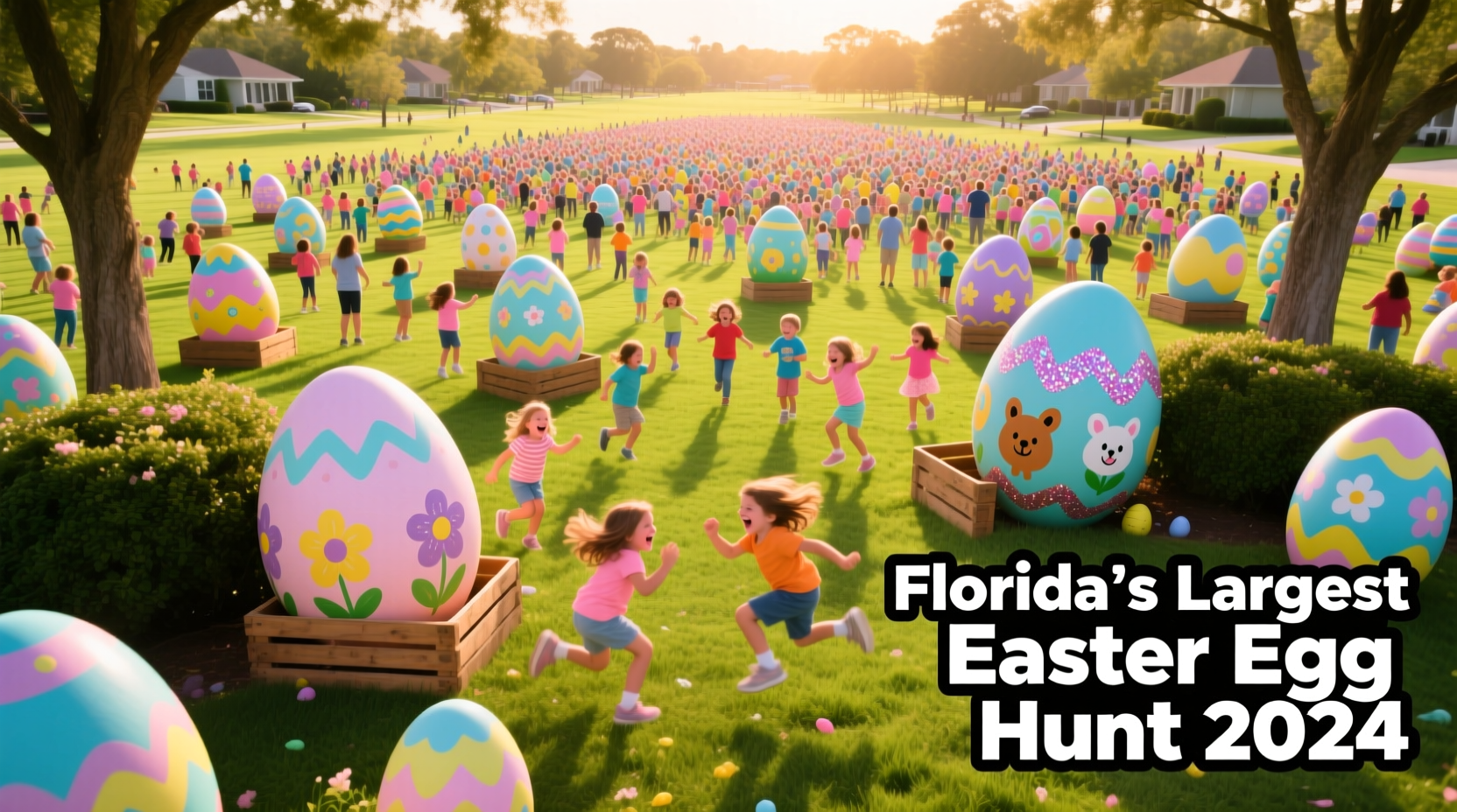 Largest Easter Egg Hunt Held in Florida, USA