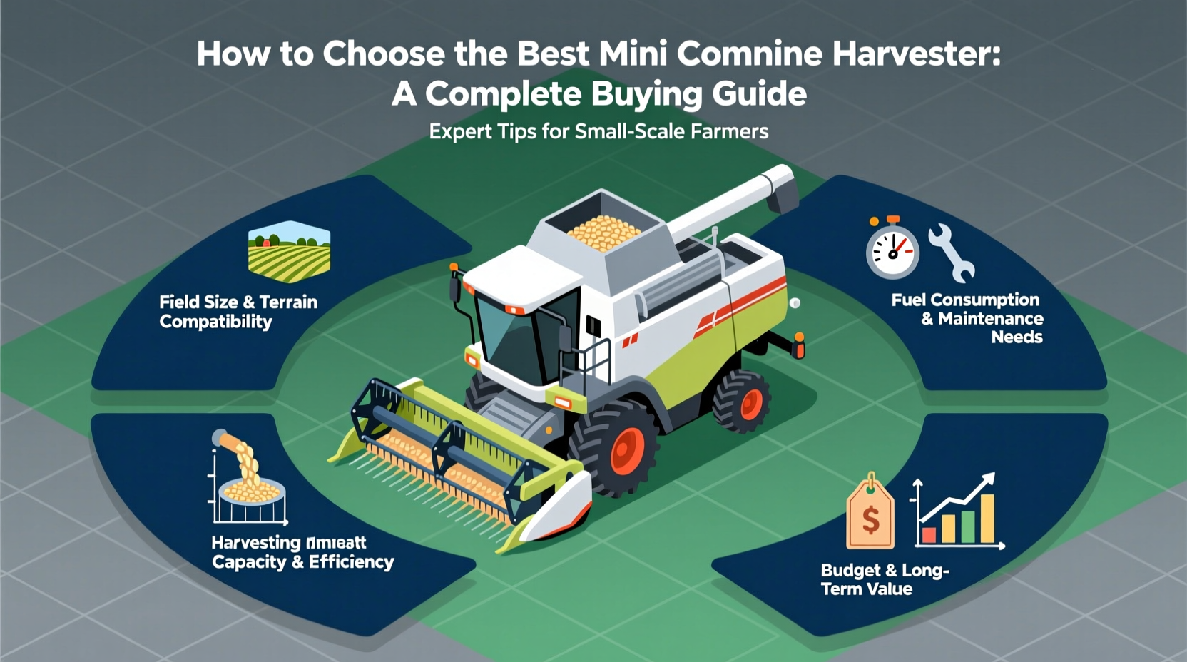 How to Choose the Best Combine Harvester Mini for Small Farms