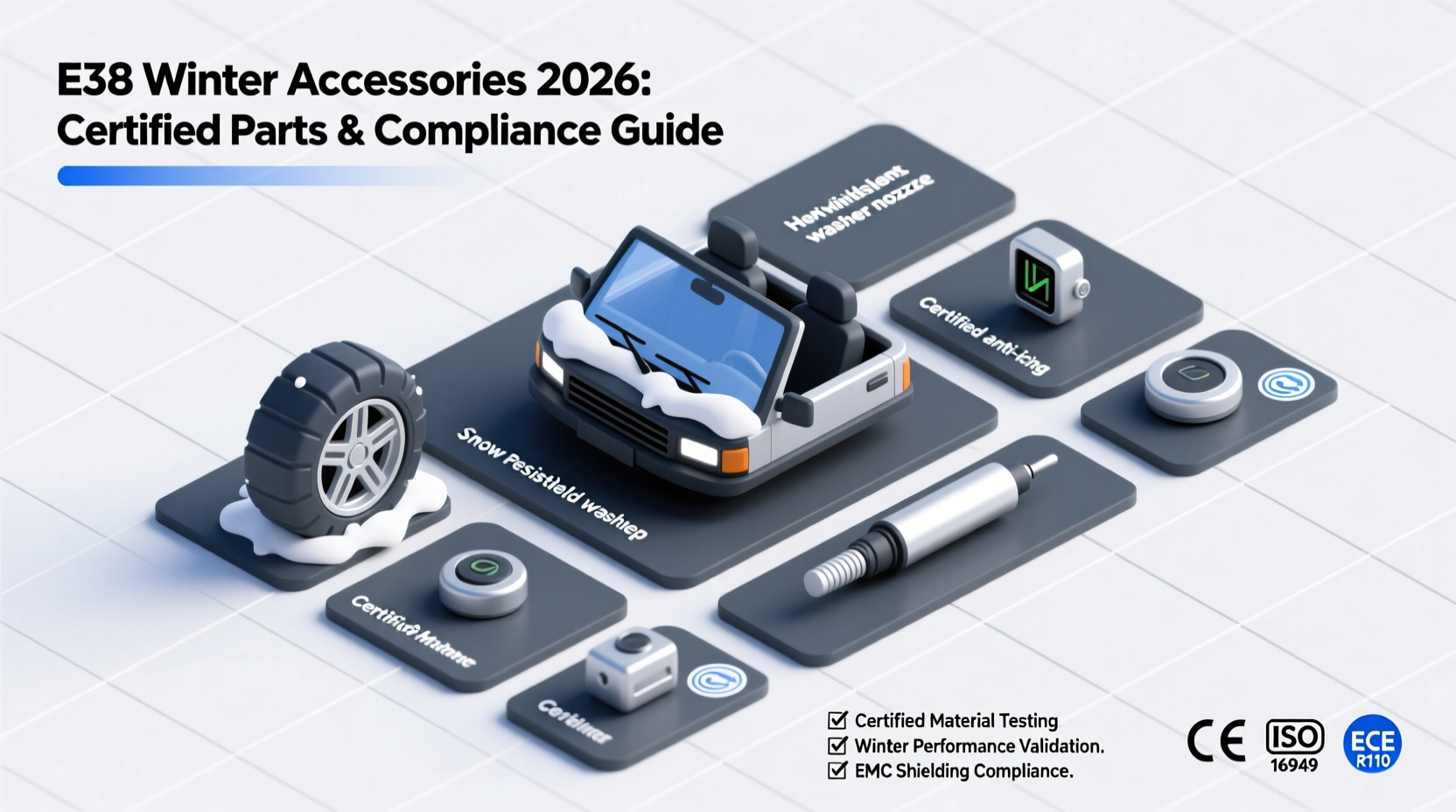 E38 Winter Accessories 2026: Certified Parts & Compliance Guide