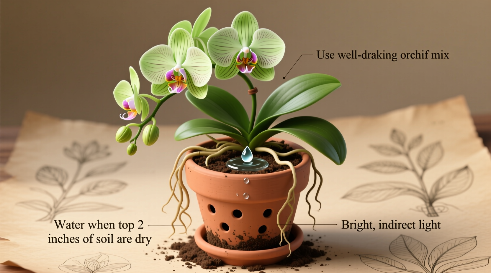 How to Care for Potted Orchid Plants