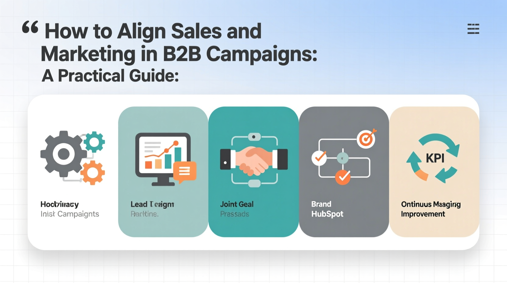 How to Align Sales and Marketing in B2B Campaigns: A Practical Guide