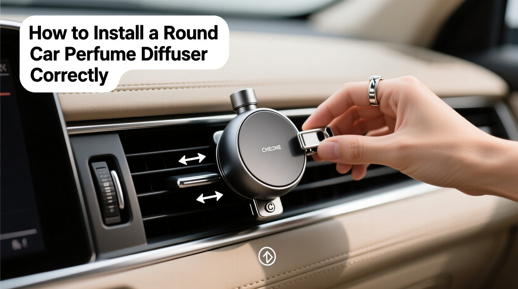 How to Install a Round Car Perfume Diffuser Correctly