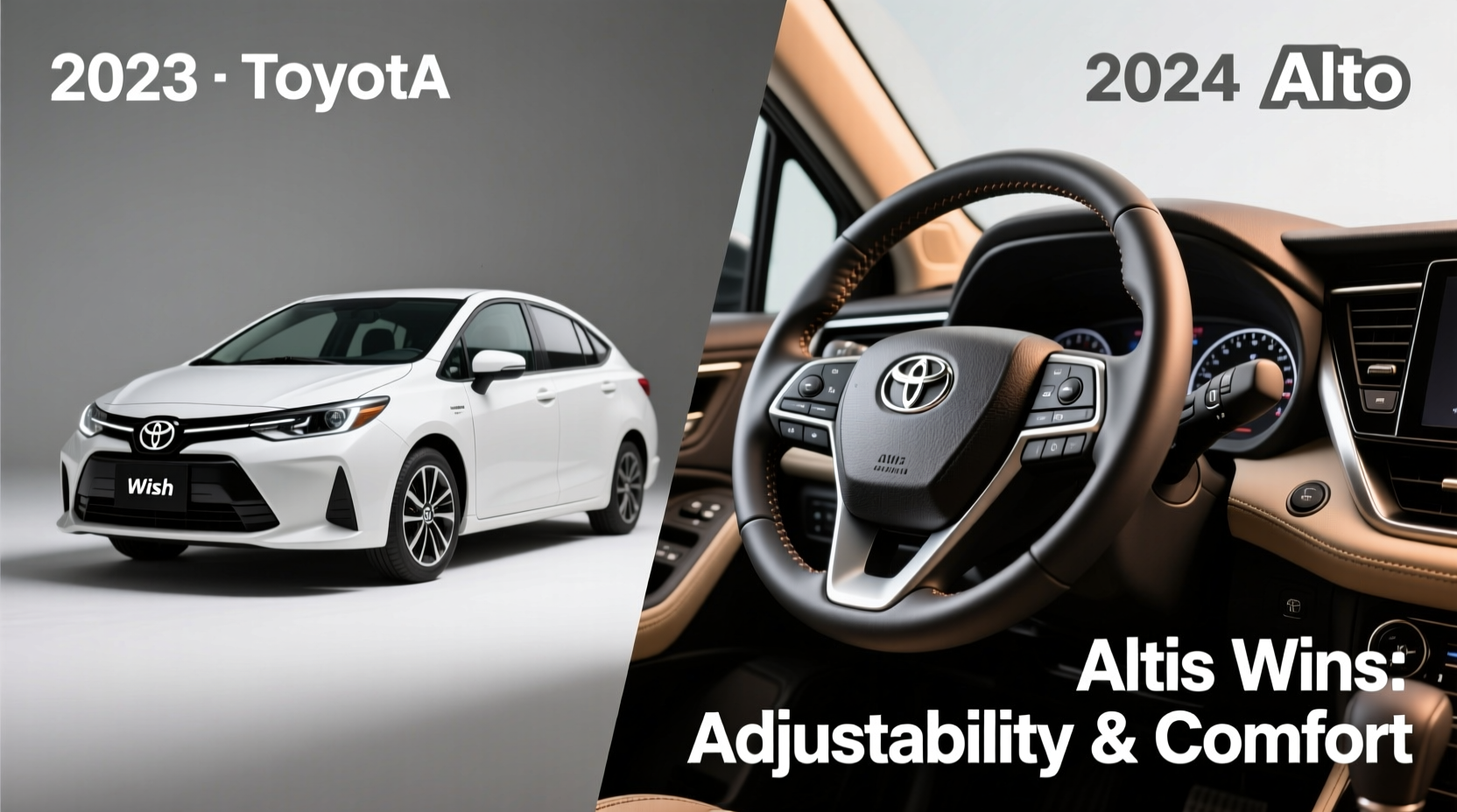 Toyota Wish vs Altis Steering Ergonomics: Altis Wins for Adjustability ...