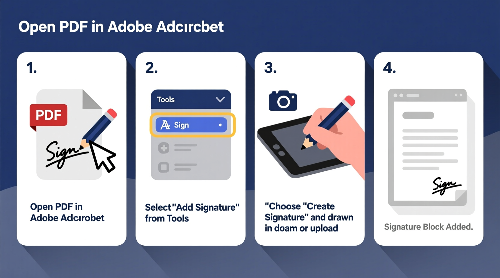 Step By Step Guide To Creating And Adding A Signature Block In Adobe Pdfs