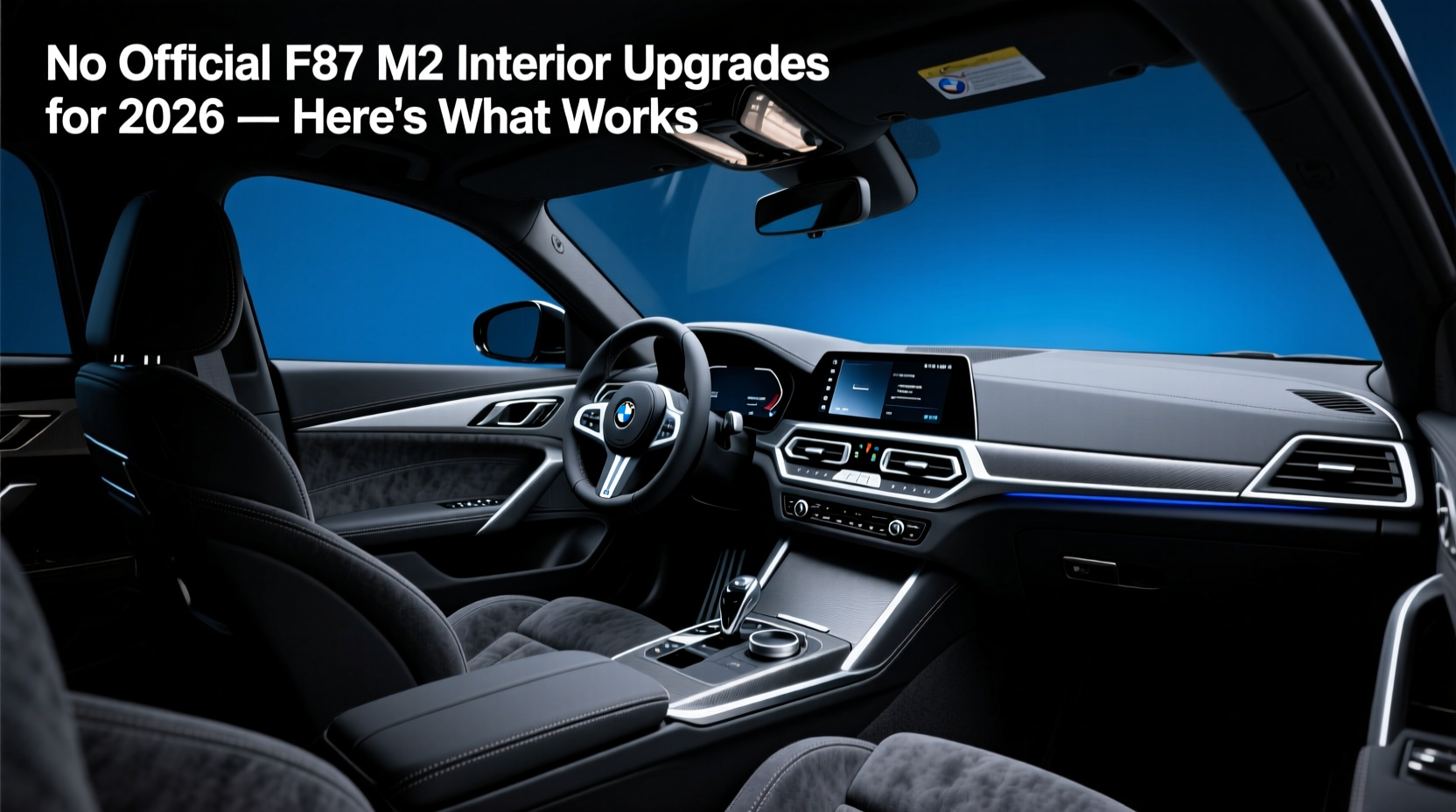 No Official F87 M2 Interior Upgrades for 2026 — Here's What Works