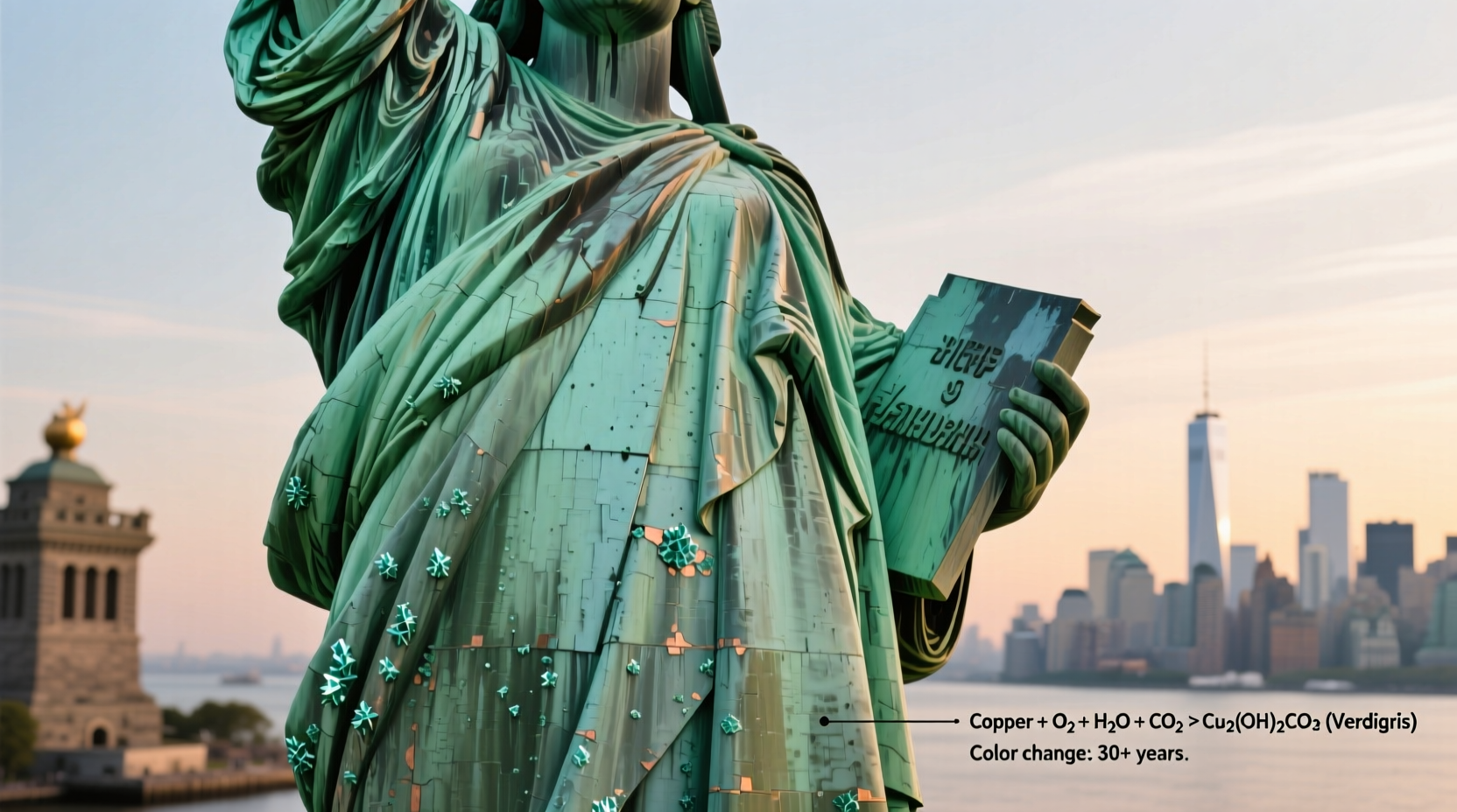 Why Is The Statue Of Liberty Green The Science Behind The Color