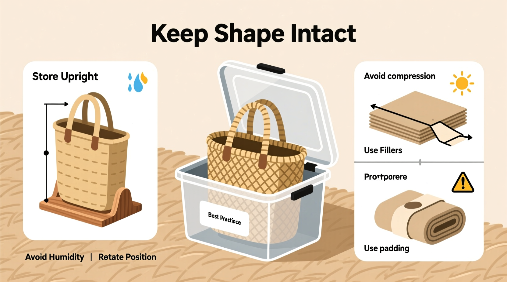 The Ultimate Guide To Storing Straw Woven Bags To Keep Their Shape Intact