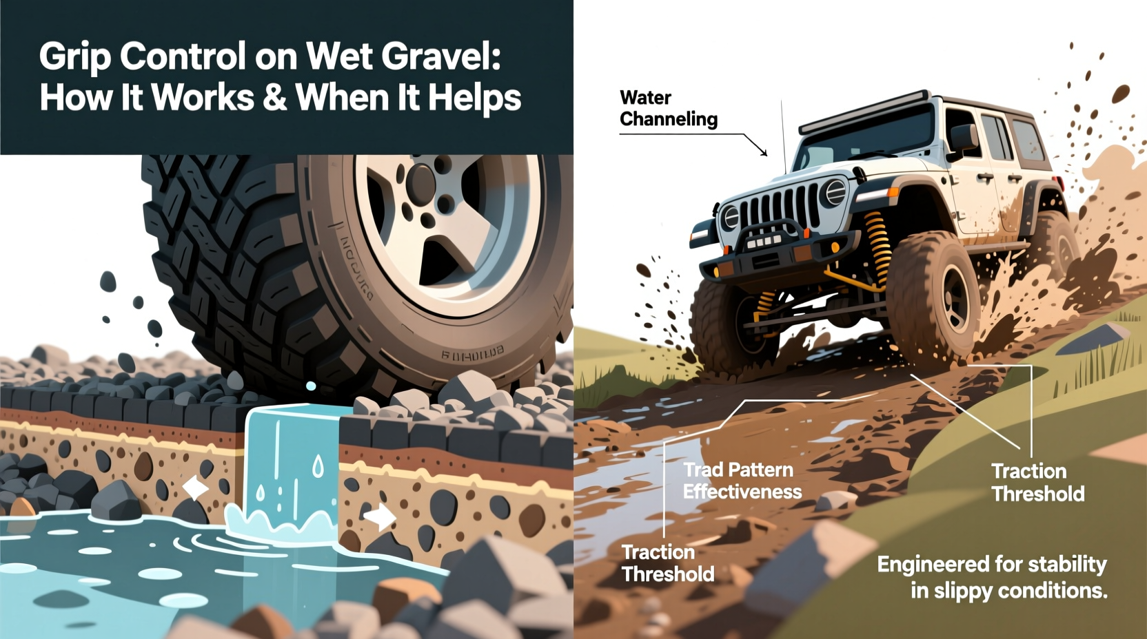 Grip Control on Wet Gravel: How It Works & When It Helps