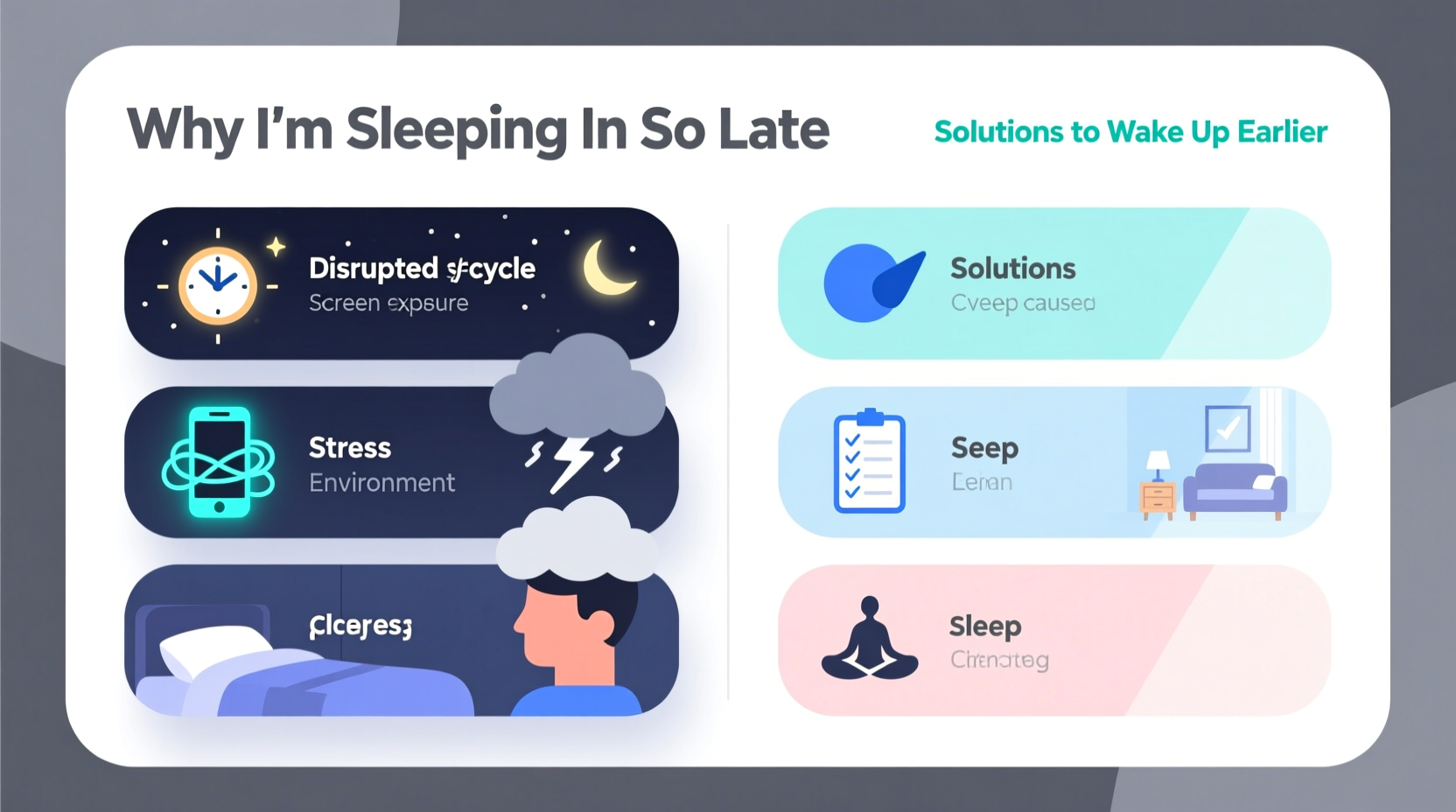 Why Am I Sleeping In So Late Causes Solutions