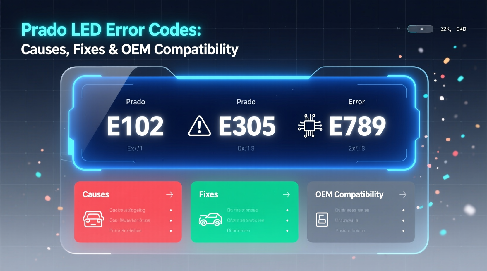 Prado LED Error Codes: Causes, Fixes & OEM Compatibility