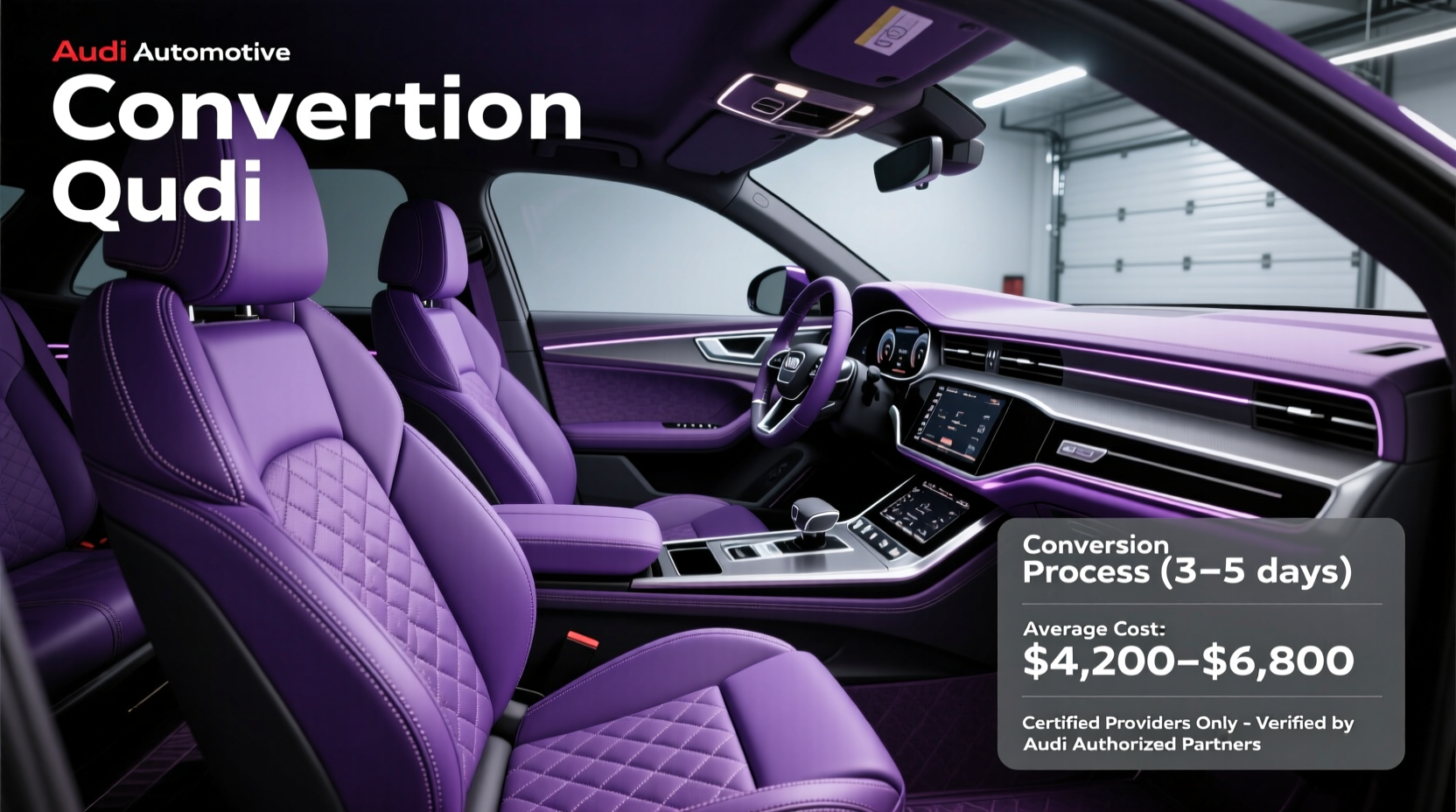 Audi Q8 Purple Seat Conversion: Facts, Costs & Certified Providers