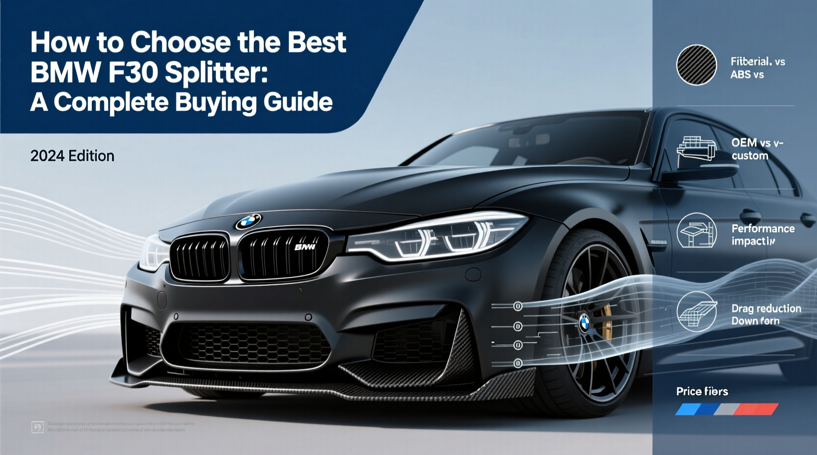 How to Choose the Best BMW F30 Splitter for Your Sedan