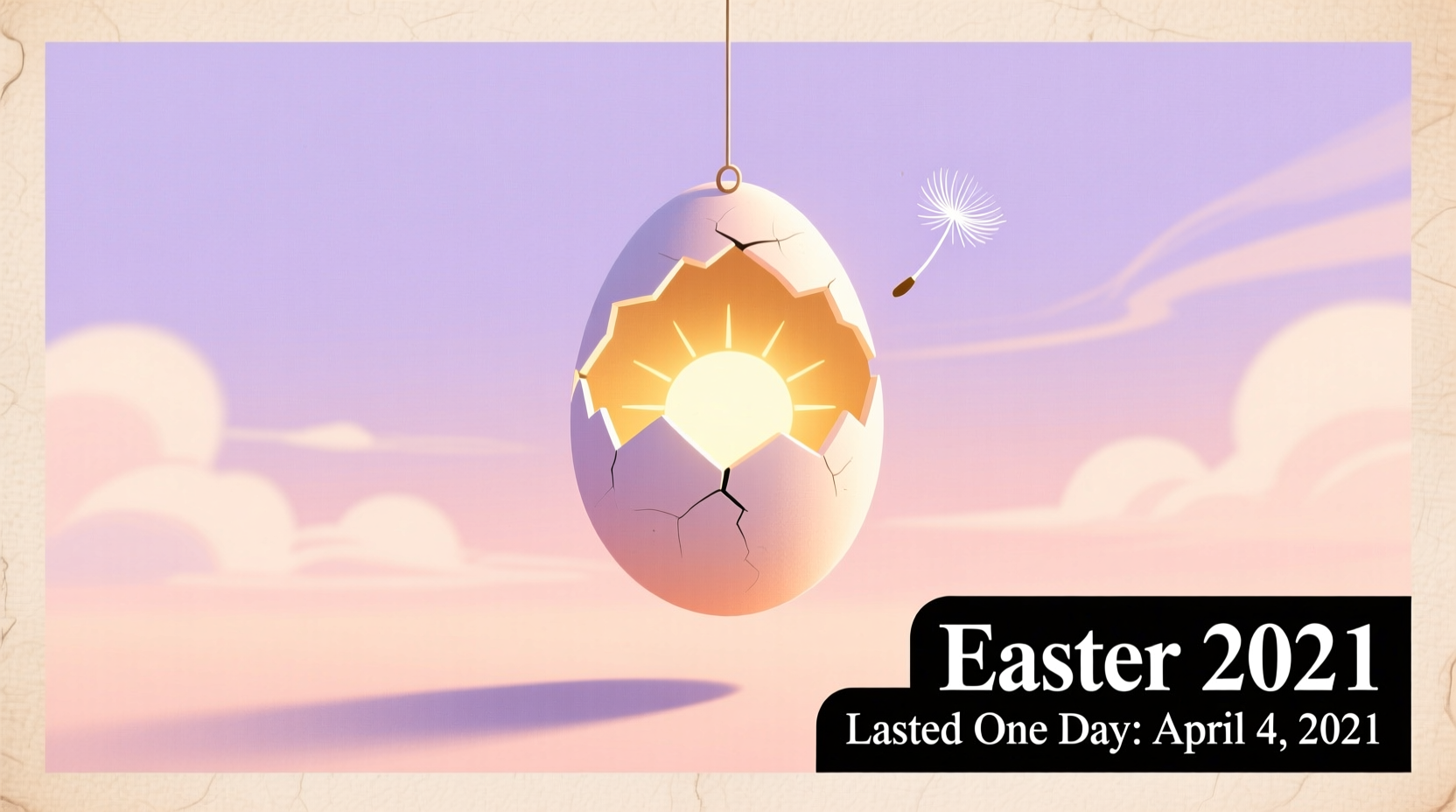 Easter 2021 Lasted One Day: April 4, 2021
