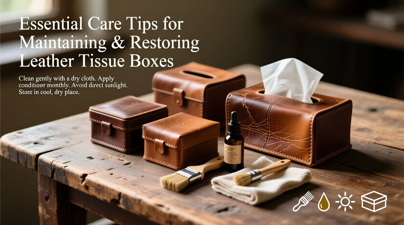 Essential Care Tips For Maintaining And Restoring Leather Tissue Boxes