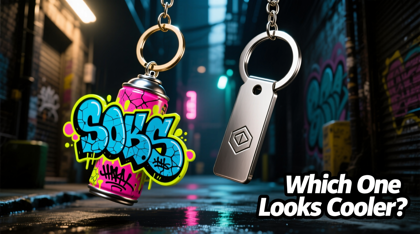 Graffiti Keychain Vs Plain Keychain Which One Actually Looks Cooler