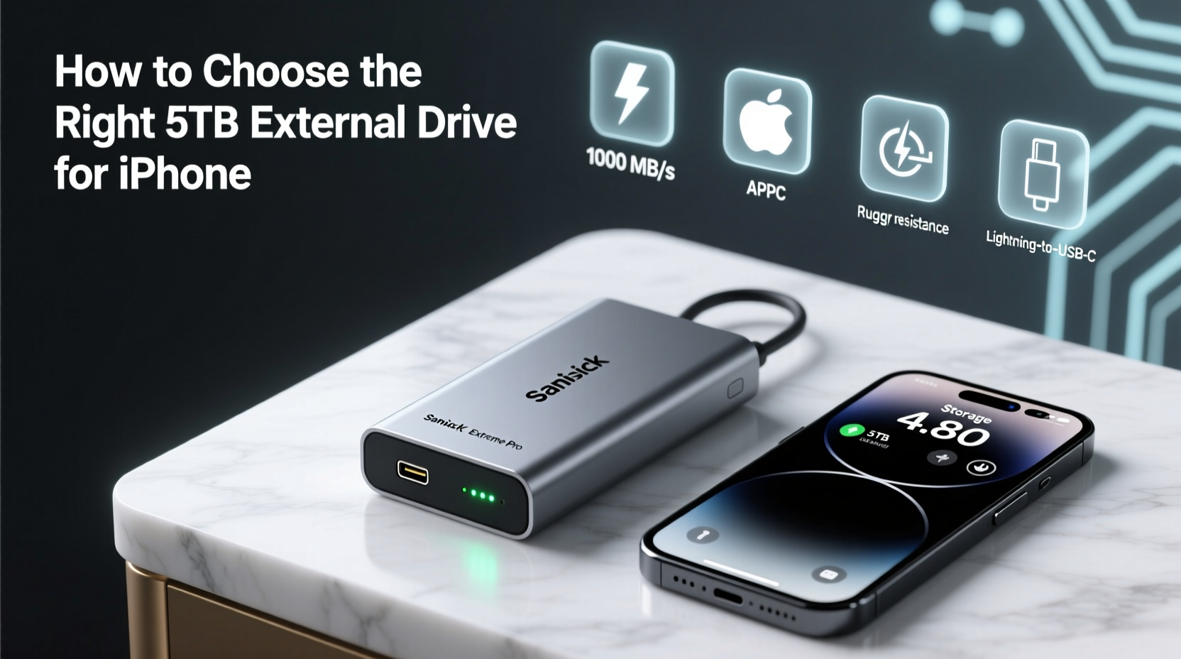 Best External Hard Drive 5TB for iPhone: How to Choose the Right One