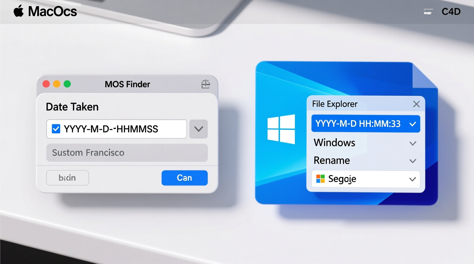 Batch Rename Photos by Date Taken (Finder & File Explorer)