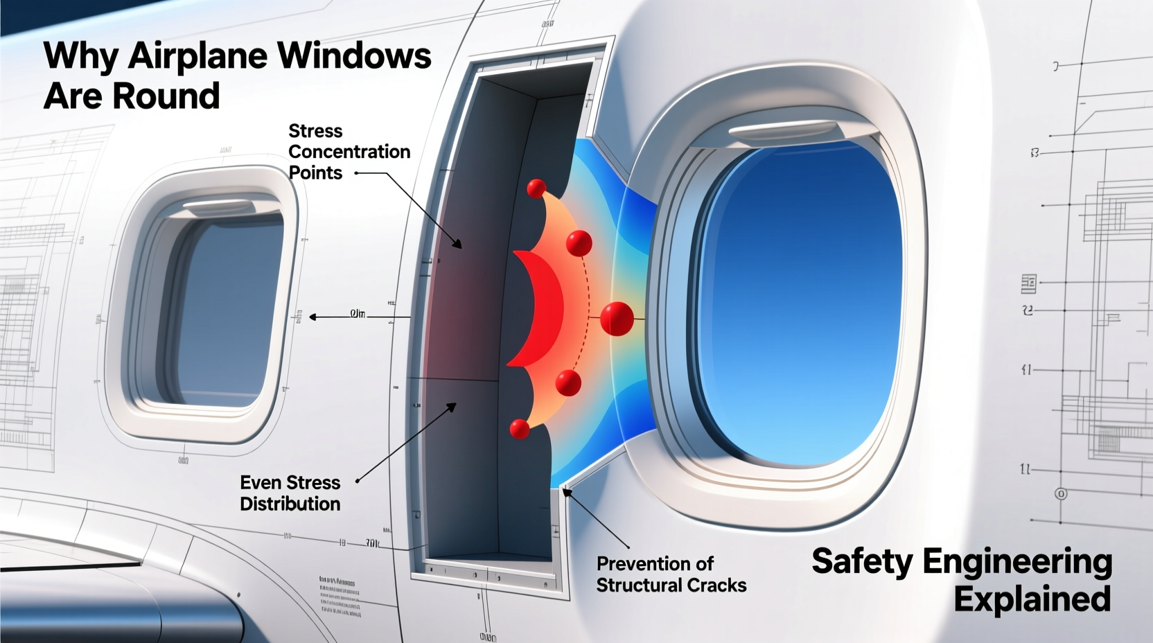 Why Are Airplane Windows Round Safety Design Explained
